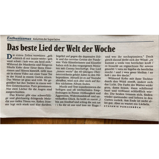 Pressestimmen – Sibylle Kefer